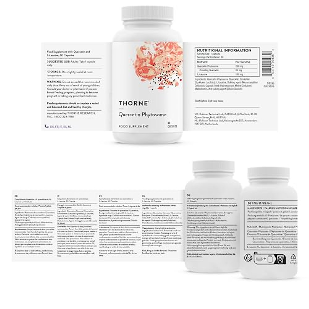 THORNE Quercetin Phytosome - Exclusive Phytosome Complex for Immune Health, Respiratory Support, and Seasonal Allergy Relief - 60 Capsules