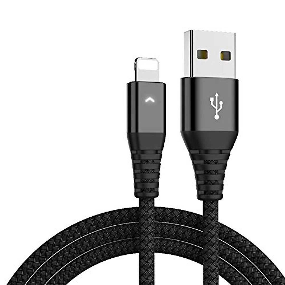 IFLASH Charge/Sync Cable w/LED, 6 Feet Data Cable Fast Charging and Sync Charger for iPhone Xs/XS Max/XR/X / 8/8 Plus /7 Plus / 6S/6 Plus/SE, iPad Air Mini 2/3/4, iPod Touch 5/6 (2 Meters)