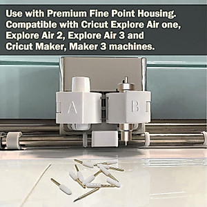 Explore Deep Cut Blade and Housing for Cricut Maker, Niantime Replacement Deep point Blade Compatible with Explore Air2/ Air3/ Maker/Maker 3 Cutting Machines (2 Deep Cut Blades and 1 Housing Included)