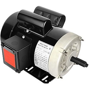 1.5HP Electric Motor 3450RPM General Purpose Single Phase Motor 115/230V 56 Frame 5/8“ Shaft Diameter CW/CCW TEFC 2Pole