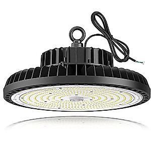 TREONYIA High Bay LED Lights, 240W 140LM/W 33,600LM HIGH CRI≥80 ETL&DLC Listed Shop Lights for Workshop-960W HID/HPS Equivalent, with 120° Beam Angle UL 5’ Cable, IP65 Waterproof, Durable Led Lights