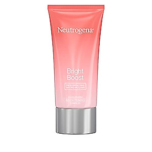 Neutrogena Bright Boost Resurfacing Facial Exfoliator with Glycolic and Mandelic AHAs Gentle Skin Resurfacing Face Cleanser for Bright Smooth Skin, Micro Polish, 2.6 Fl Oz