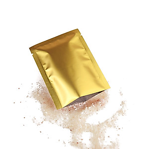 200PCS Matte Gold Metallic Foil Open Top Mylar Bags Smell Proof Heat Seal Packaging Bags 9x13cm (3.5x5.1")