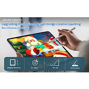 Stylus Pen for iPad 9th&10th Generation - 5X Fast Charge Digital Pen - Compatible with 2018-2023, Apple iPad Pro 11/12.9 Inch,iPad 6-10 Gen,iPad Mini 5-6 Gen,iPad Air 3-5 Gen-White