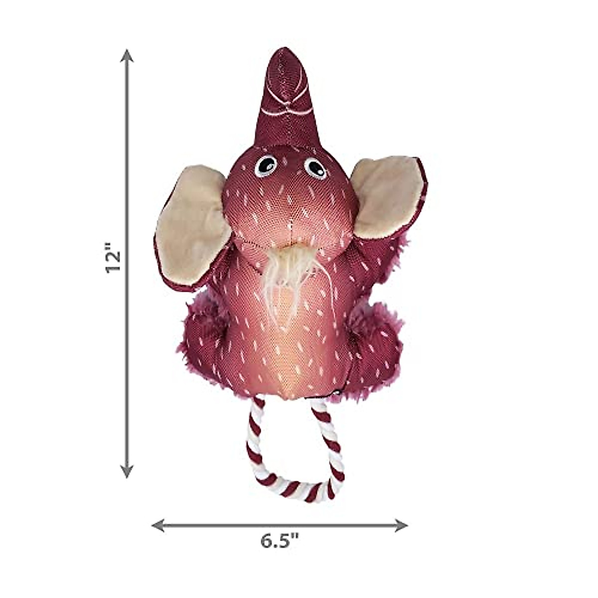 KONG Cozie Tuggz Elephant Plush Dog Toy (Small/Medium)