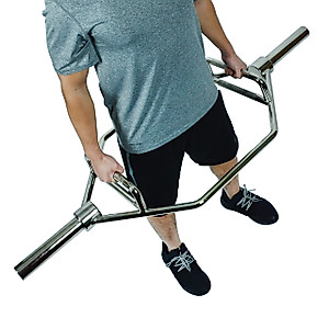 Sunny Health & Fitness Olympic Hex Bar, Weight Training Trap Bar for Deadlifts and Shrugs