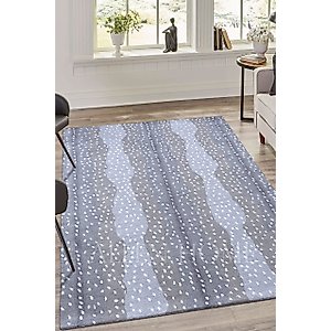 Hand Tufted Traditional Wool Area Rugs by Allen Home | Durable | 100% Wool | Living Room, Dining Room, Bedroom, and Entryway Area Rugs | 8’ x 10’ | Antelope Grey