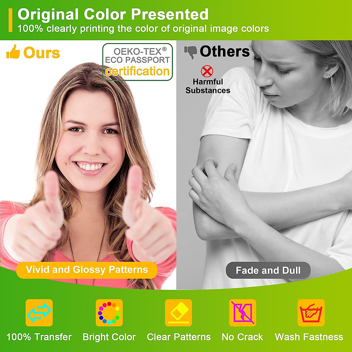 DTF Powder, 500g DTF Adhesive Powder,White Digital Transfer DTF Powder for Sublimation, DTF Hot Melt Adhesive Powder for All DTF and DTG Printers, DTF PreTreat Transfer Powder for All Color/Fabric