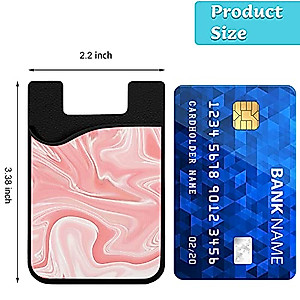 Frienda 12 Pieces Sublimation Silicone Phone Card Holder Silica Gel ID Business Credit Card Pocket Silicone Adhesive Back Pocket for Most Smartphones