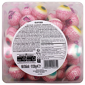 Trolli Glotzer 60 Pieces (1128g) - Schaumzucker Gummibonbon mit Füllung 10%