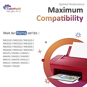 ColoWorld Remanufactured Ink Cartridge Replacement for Canon PG-240XL CL-241XL for Pixma MG3620 MG3600 MX452 MG2120 MG3520 MX472 MG3220 MX432 MG2220 MX512 MG3122 MG3222 Printer (1 Black, 1 Color)