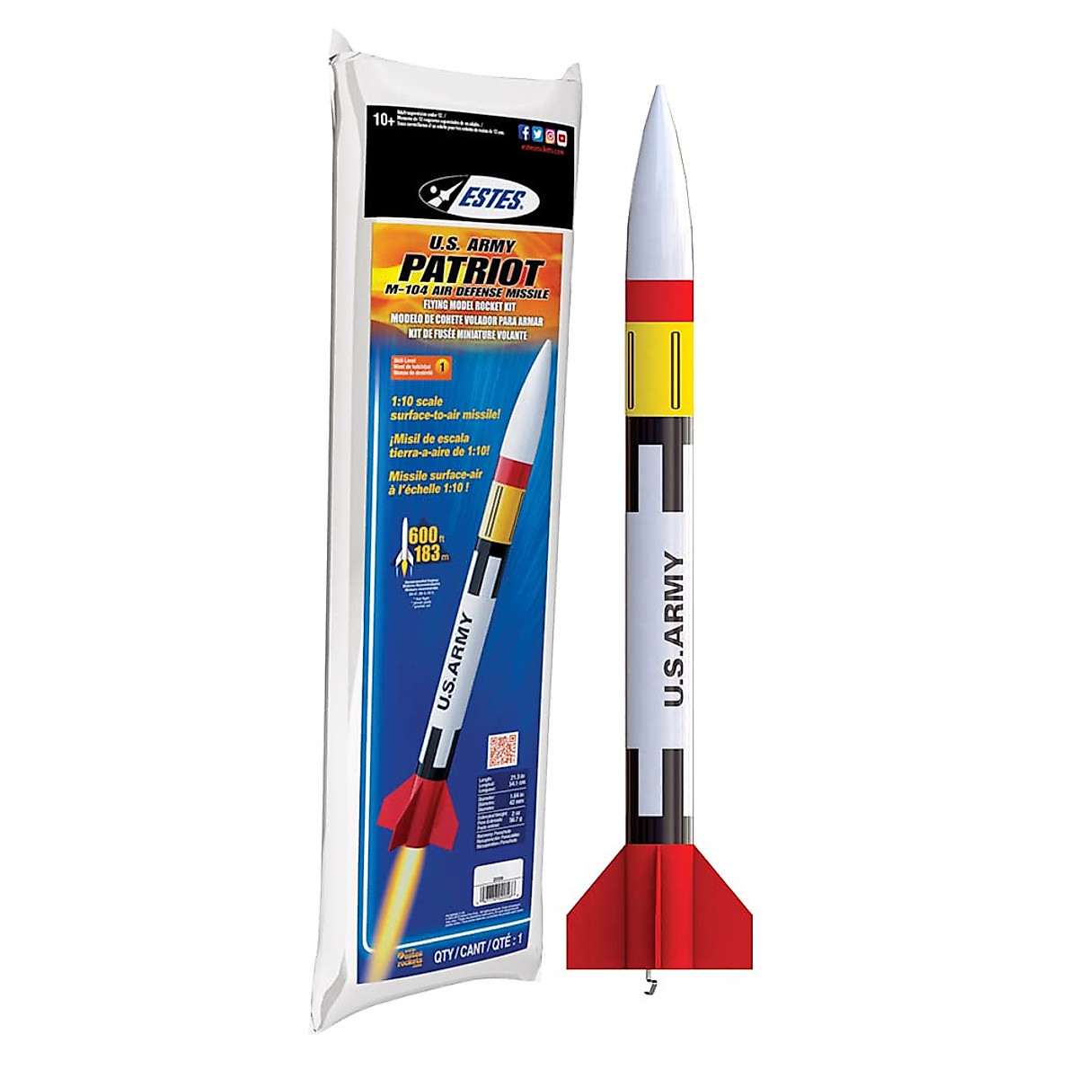 Estes 2056 U.S. Army Patriot Flying Model Rocket Kit