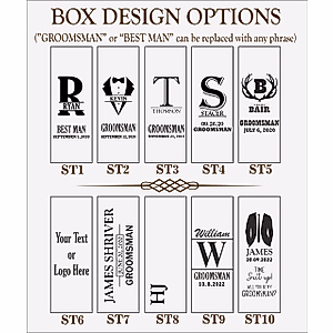 Personalizable Groomsmen Gift Box, Groomsmen Proposal, Best Man Proposal, Father of Bride Gift, Cigar Gift Box, Father of Groom Gift, Keepsake box