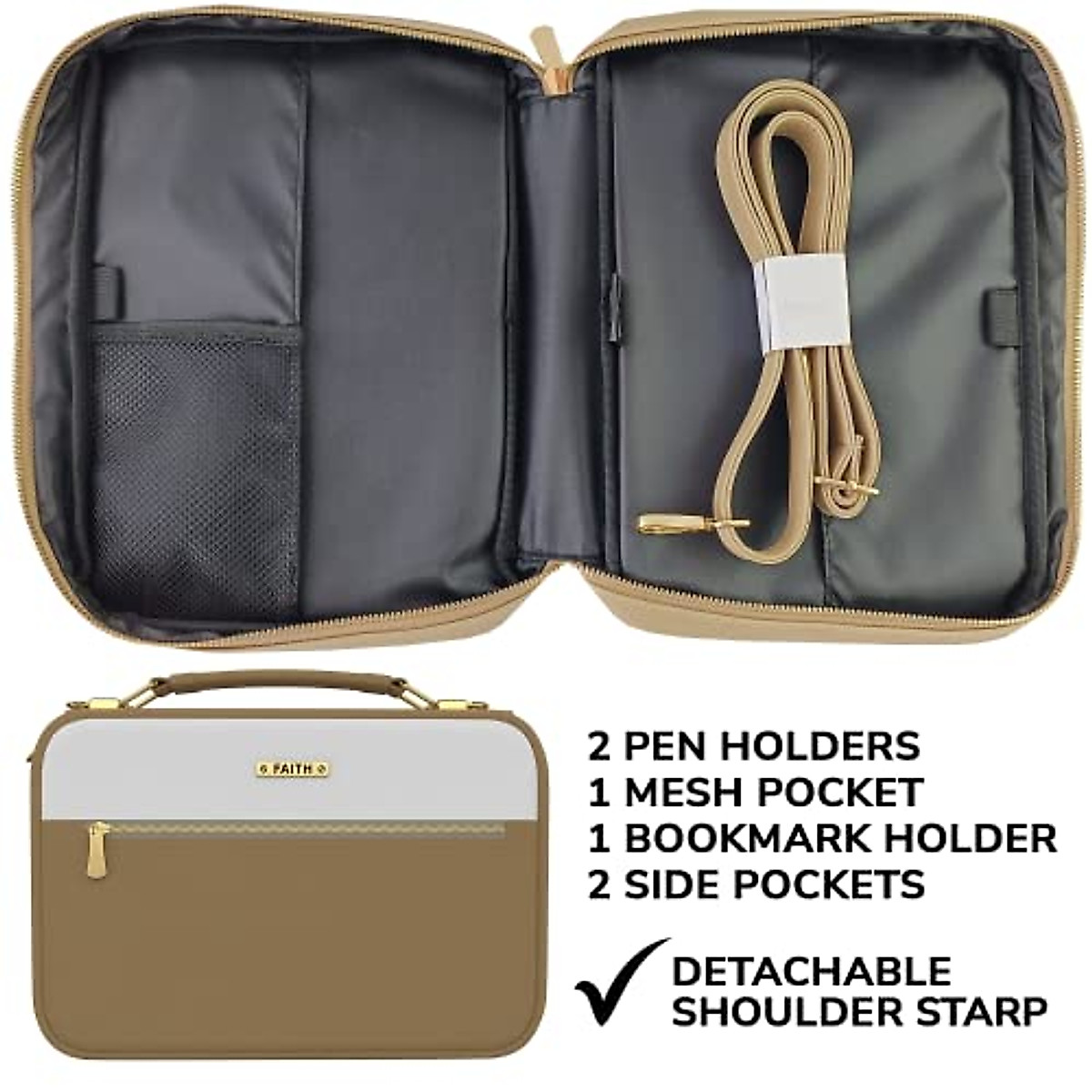 Set of 2 Bible Bags for Men and Women by DEHITE