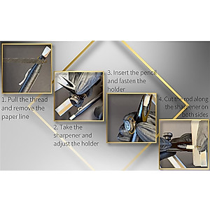 Eyebrow Mapping Kit White, Red, Gold Brow Mapping String [30m] Red, Black, and White Eyebrow Pencil Mapping Pencil Eyebrow Pencil Sharpener & 10 Eyebrow Ruler, Microblading Supplies Microblading Kit