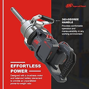 Ingersoll Rand W9691-K4E W9000 Series 20-Volt 1-Inch Cordless Impact Wrench Kit with Charger and 6-Inch Extended Anvil