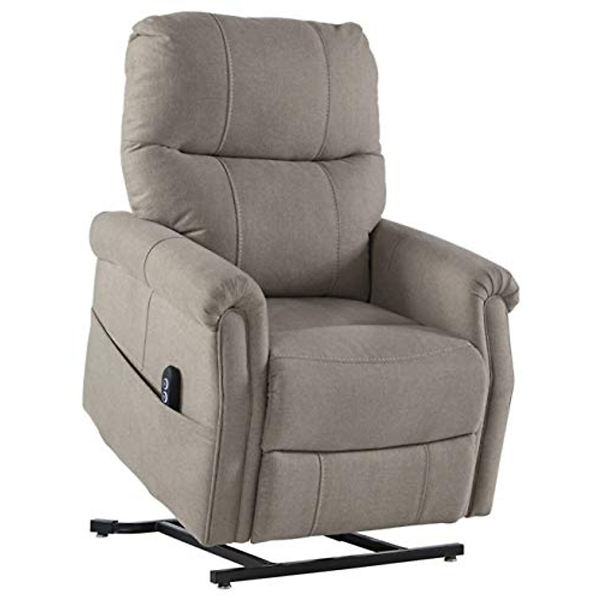 Signature Design by Ashley Markridge Modern Electric Power Lift Recliner for Elderly, Gray