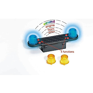 Bruder Toys - Attachable Realistic Light and Sound Module with 4 Different Siren Functions (Police Yelp, Engine Noise, Police Siren, and Fire Engine) - Ages 4+