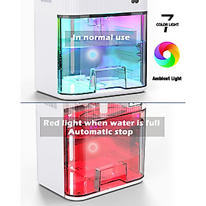 Portable Home Dehumidifier for Basements|91 OZ Tank|900 sq.ft Coverage|Quiet Smart Design with Auto Shut-Off