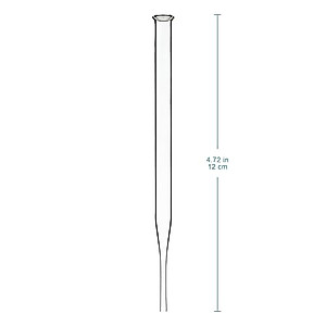 StonyLab Glass Dropper Pipettes, Thick Borosilicate Glass Dropping Pipettes 1ml Non-Graduated Liquid Transfer Pipettes for Laboratory Chemistry, Set of 100