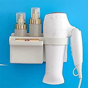 yuxun Blow Dryer Holder Wall Mount - 3 in 1 Wall Mounted Hair Tool Organizer | Hair Dryer Holder, Bathroom Organizer for Hair Dryer, Flat Irons, Curling Wands, Hair Straighteners