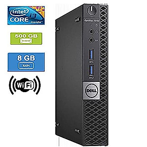 DELL 7040 Micro Intel Core i3-6100T 3.20 GHz, 8GB, 500GB HDD, Win 10 Pro (Renewed)