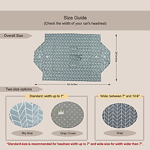 Universal Car Seat Cover Car Seat Sun Shade Car Seat Canopy for Baby and Toddler Car Seat Rear Facing Forward Facing (Sky Blue, Standard)