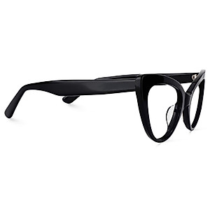 Zeelool Women's Stylish Cat Eye Glasses Frame with Clear Lens Claudette ZOA01968-01 Black