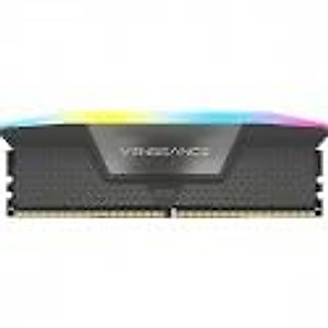 CORSAIR VENGEANCE RGB DDR5 64GB (4x16GB) DDR5 5600MHz CL36 AMD EXPO Intel XMP iCUE Compatible Computer Memory – Gray (CMH64GX5M4B5600Z36)