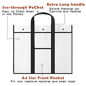 Generic Large Size Art Portfolio Tote with Nylon Shoulder, Poster Board Storage Bag (25.2""*31.5""-Black), blue, TM-BLK-2PCS-124-2