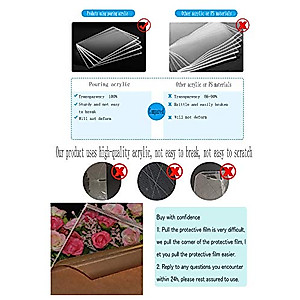 Wedding Card Box With Lock（Acrylic 11×8×8 in），Foldable，Gold Pattern