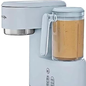 Mr. Coffee 3 in 1 Single Serve Coffee Maker, Hot or Iced Espresso and Frappe Machine, Blender, and Reusable Filter for Frozen Drinks or Lattes, Gray