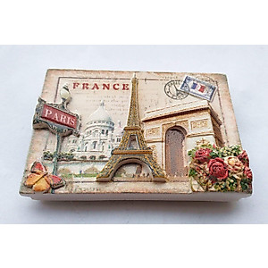 Paris France 3D Fridge Magnet Souvenir Gift,Home & Kitchen Decoration Magnetic Sticker Paris France Refrigerator Magnet Collection