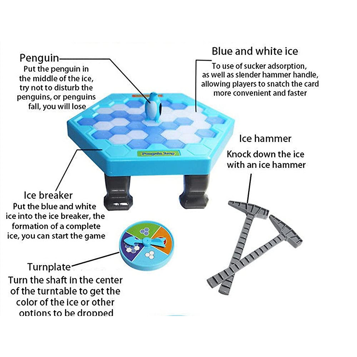 SuperLi Puzzle Table Games Penguin ice pounding Penguin ice Cubes Save Penguin Knock ice Block Wall Toys Desktop Paternity Interactive Game