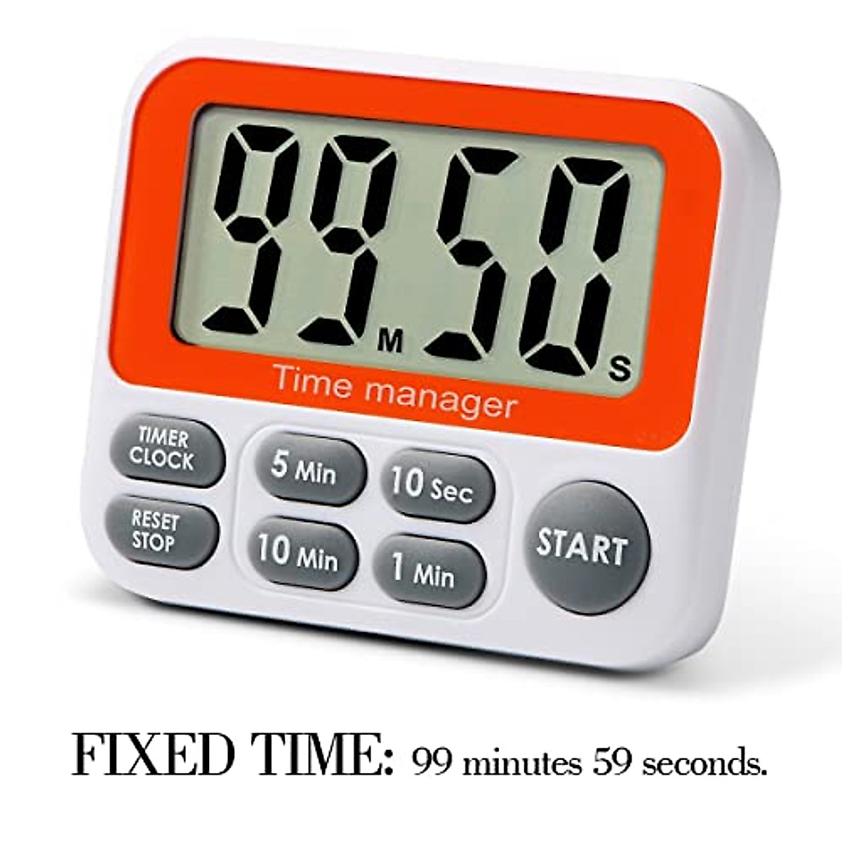 Digital Countdown Kitchen Timer - AIMILAR Count Up Down Magnetic Timer Clock with Loud Alarm Fast Setting for Cooking Baking Gym Students