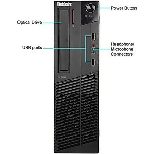 Lenovo IBM Thinkcentre M82 Business Premium Desktop PC Small Form Factor SFF, Intel Quad Core i7-3770 3.4Ghz CPU, 8GB DDR3 RAM, 500GB HDD, DVD, WIFI, Windows 10 Professional (Renewed)