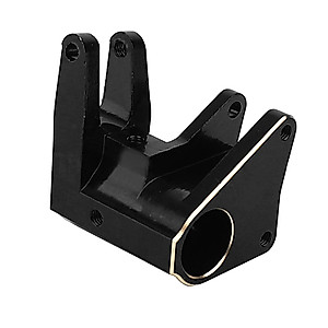 ZXYRC Black Brass Front Axle Link Mount for Axial SCX10 PRO 1/10 RC Crawler Upgrade Counterweight Part,64.6g (Front Axle Link Mount)