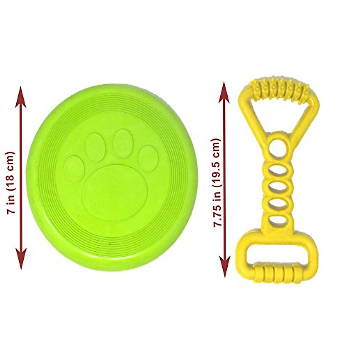 Jalousie Chew Toy Natural Rubber chew Toy for Interactive Play Toy Ball Rope Rubber Value Set for Small to Medium Breed Dog mutt Puppy