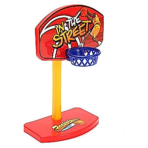 5 Balls+Bracket Parrot Pet Birdie Basketball in The Street Pet Shooting Hoop Balls Toy Parakeet Bell Prop Chew Random Set