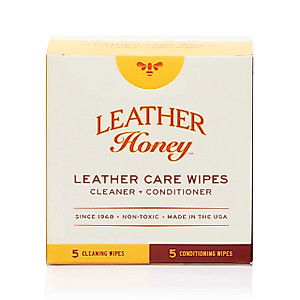 Leather Honey Combo Wipes with 16oz Spray Cleaner
