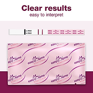 Easy@Home Pregnancy Test Strips Kit: 10 Pack HCG Test Strips - Early Detection Home Pregnancy Test