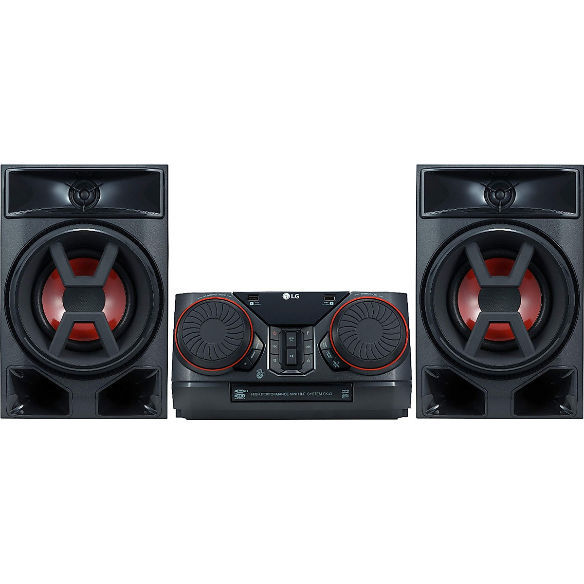 LG 300 Watt Mini Hi-Fi Shelf System - Bluetooth - (2018 Model) - CK43 (Renewed)