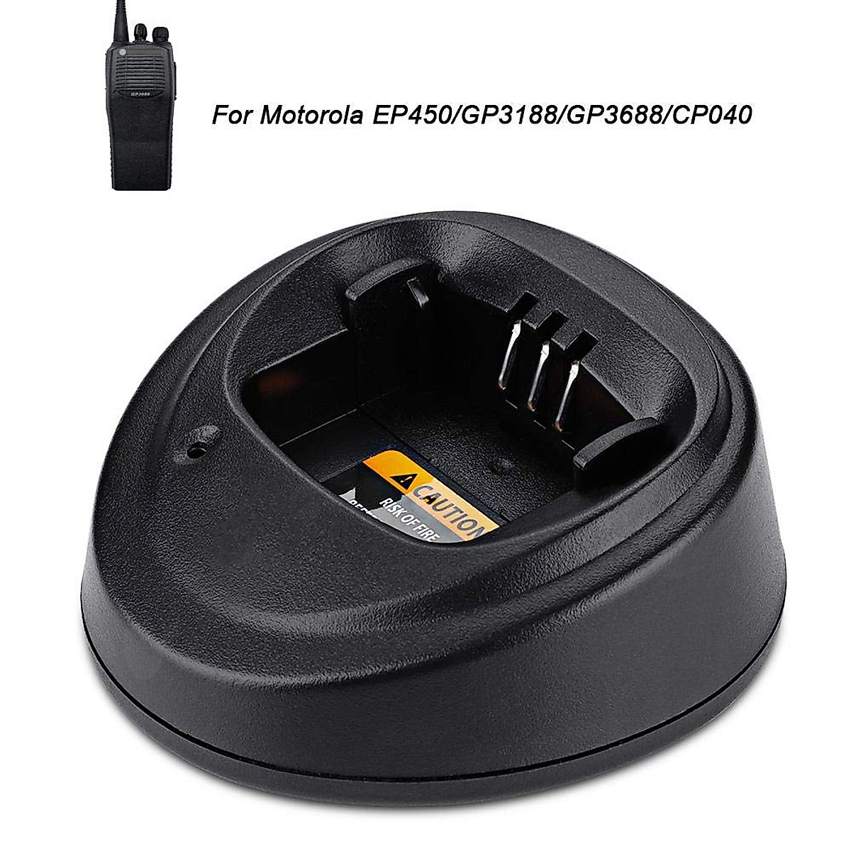 Walike Talkie Desktop Charger 12V Charger Power Adapter for Motorola DP1400/ DEP450/ EP450/ GP3188/ GP368/ GP3688/ CP040/ CP140/ CP160/ CP180/ CP150/ CP200/ PR400/ CP200/ CP040/ CP140/ CP180(US)