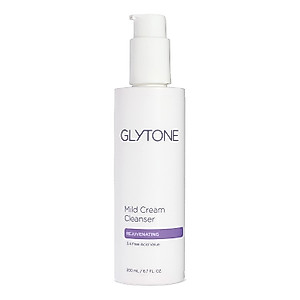 Glytone Mild Cream Cleanser with 3.4 Free Acid Value Glycolic Acid, Glycerin, Creamy for Dry Skin, Citrus Oil, Exfoliate and Moisturize, 6.7 oz
