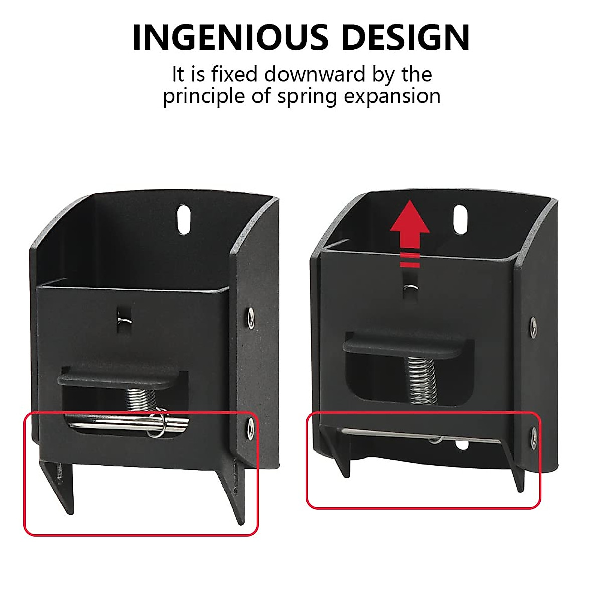 LCGP Wheelbarrow Holder Heavy Duty Trolley Storage Bracket, Wall Mounted Storage for Effective Space Saving, Suitable for Most Trolleys, Black Surface Powder Coating to Prevent Rust