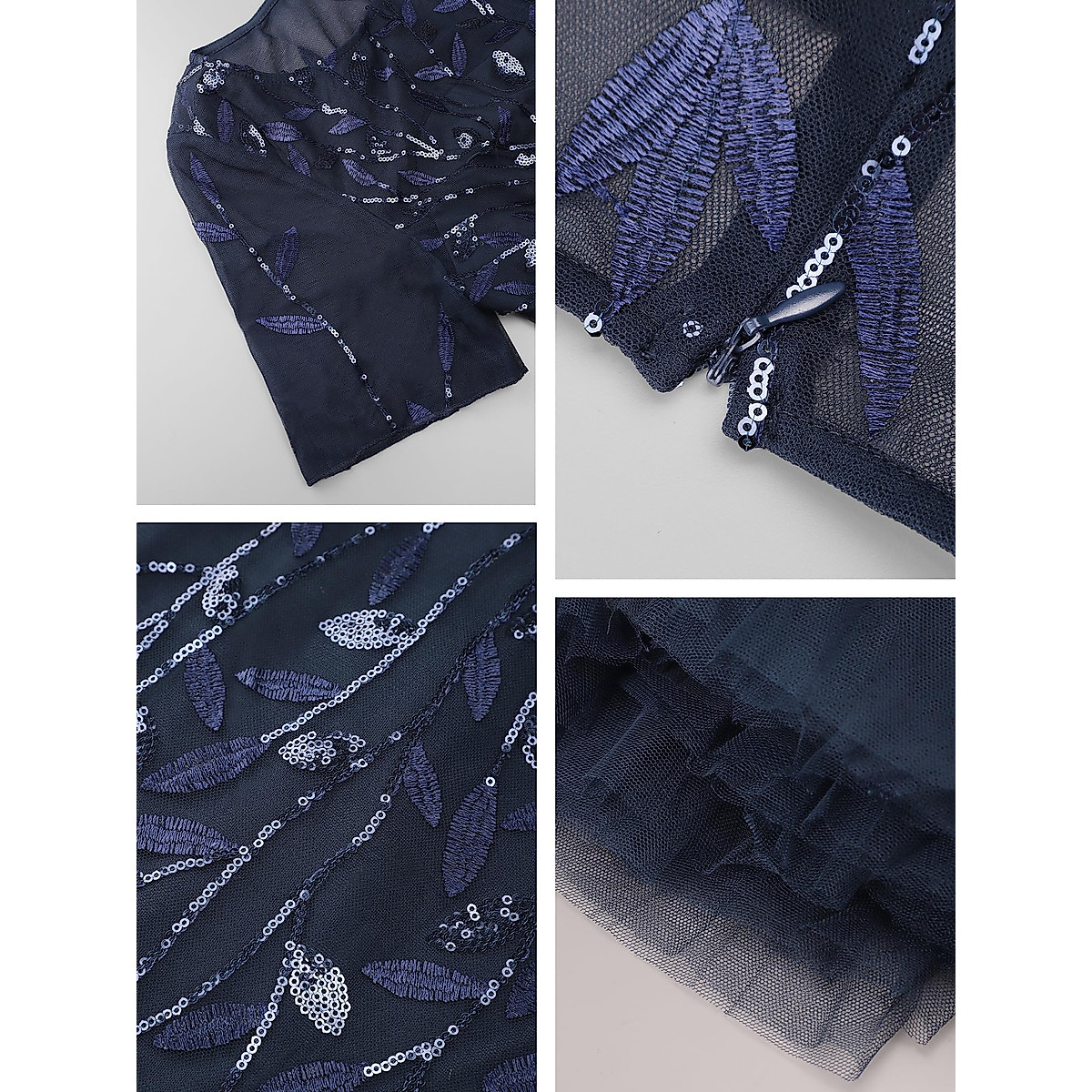 Ever-Pretty Women's Floor Length Mermaid Dress Prom Evening Dress Plus Size Dress Gowns for Women Navy Blue US18