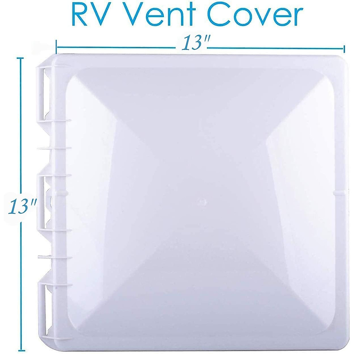 Swess RV Roof Vent Lid Cover for Jensen Metal Roof Vents Suitable for 13 * 13 Inch Motorhome Roof Vent Cover Camper Trailer