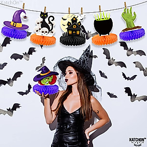 KatchOn, Halloween Centerpieces for Tables - Pack of 8 | Spooky Halloween Birthday Centerpiece for Halloween Table Decorations | Scary Halloween Centerpieces for Pumpkin Halloween Party Decorations