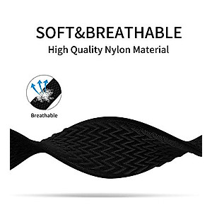 OHCBOOGIE Stretchy Solo Loop Strap Compatible with Apple Watch Bands 38mm 40mm 41mm,Adjustable Stretch Braided Elastics Weave Nylon Women Men for iWatch Series 8/7/6/5/4/3/2/1 SE Ultra,Black