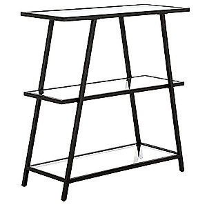 Yair 36'' Tall Rectangular Bookcase in Blackened Bronze